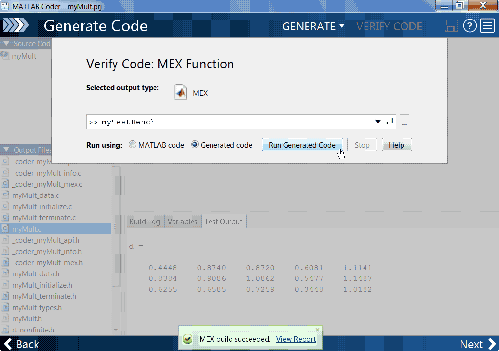 MATLAB Coder - MATLAB